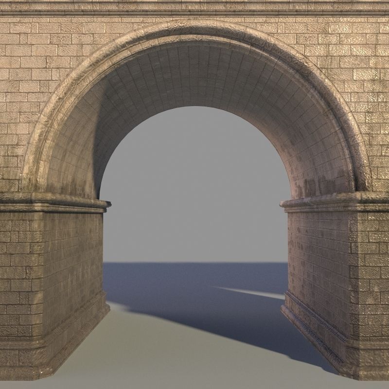 Arched stone bridge 3D model | CGTrader