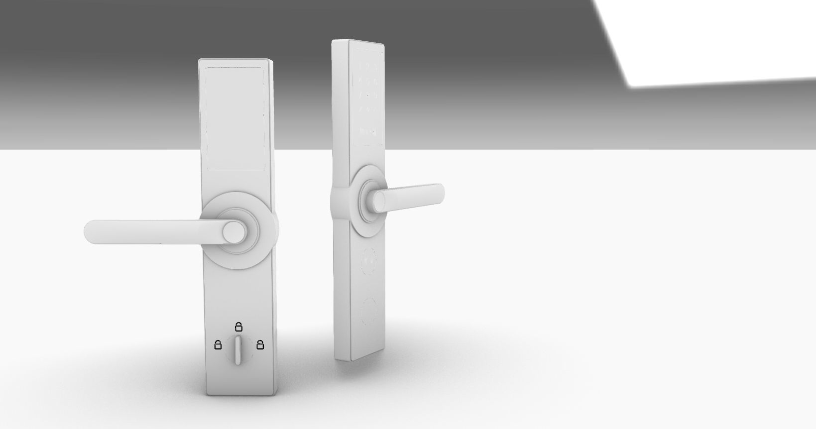 Smart door lock black 3D Model 3D model 3D printable | CGTrader