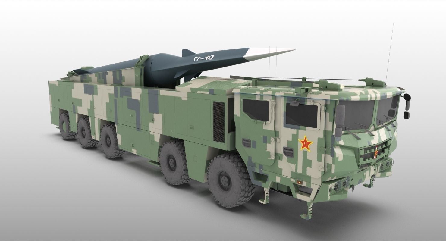 3D model DF17 DF-17 HGV Hypersonic speed Cruise