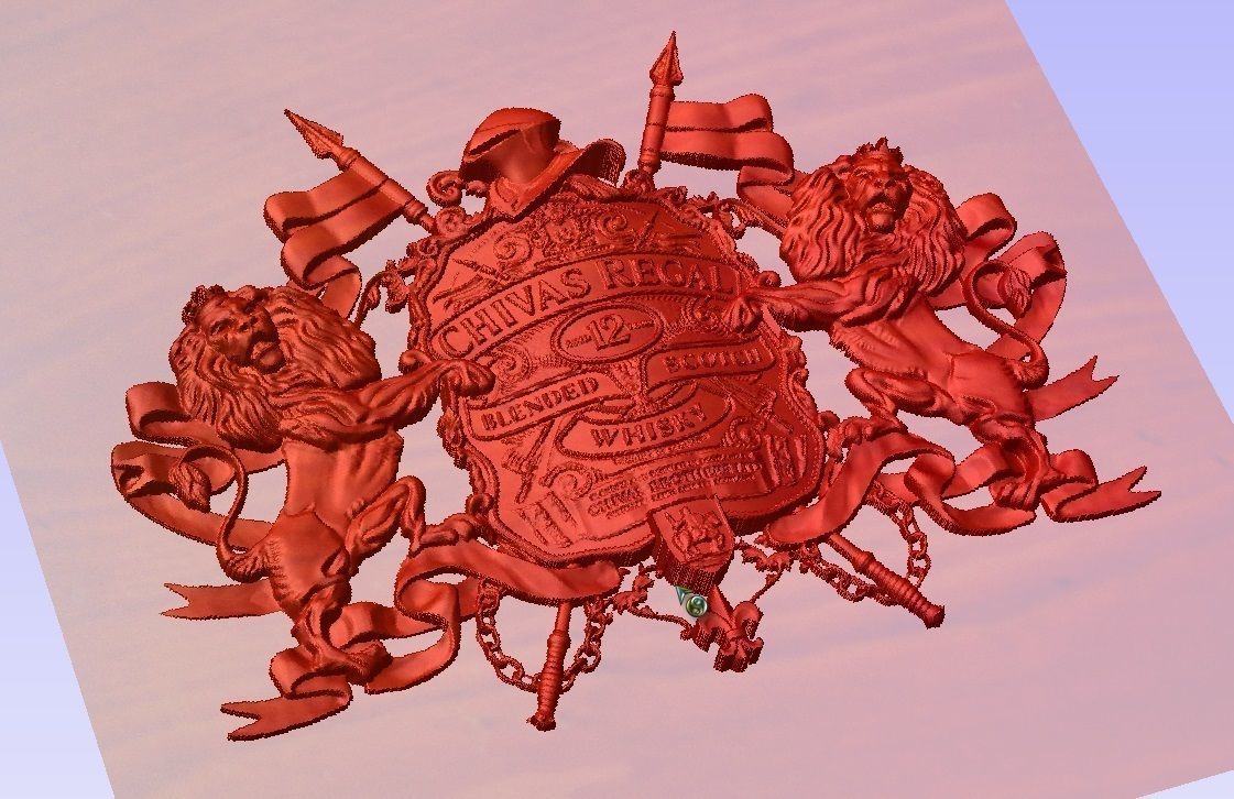 3D MODEL OF CHIVAS REGAL WHISKY FOR CNC AND 3D PRINTING 3D model | CGTrader