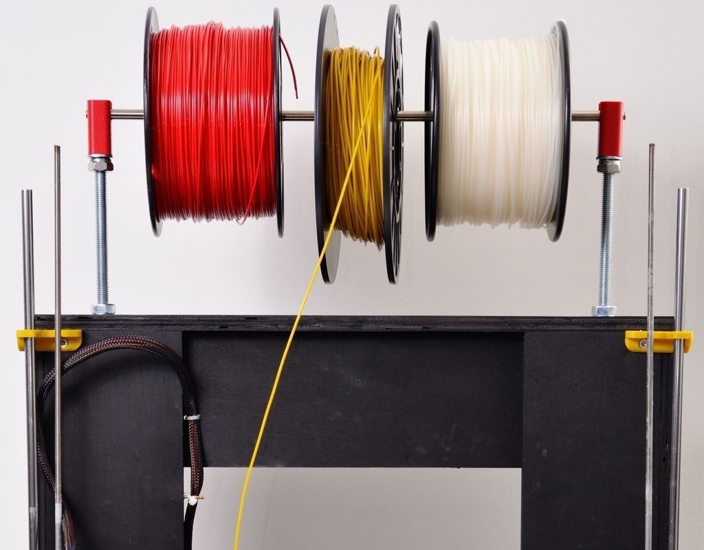 Super simple spool holder for Prusa i3 Box frame free 3D model 3D ...