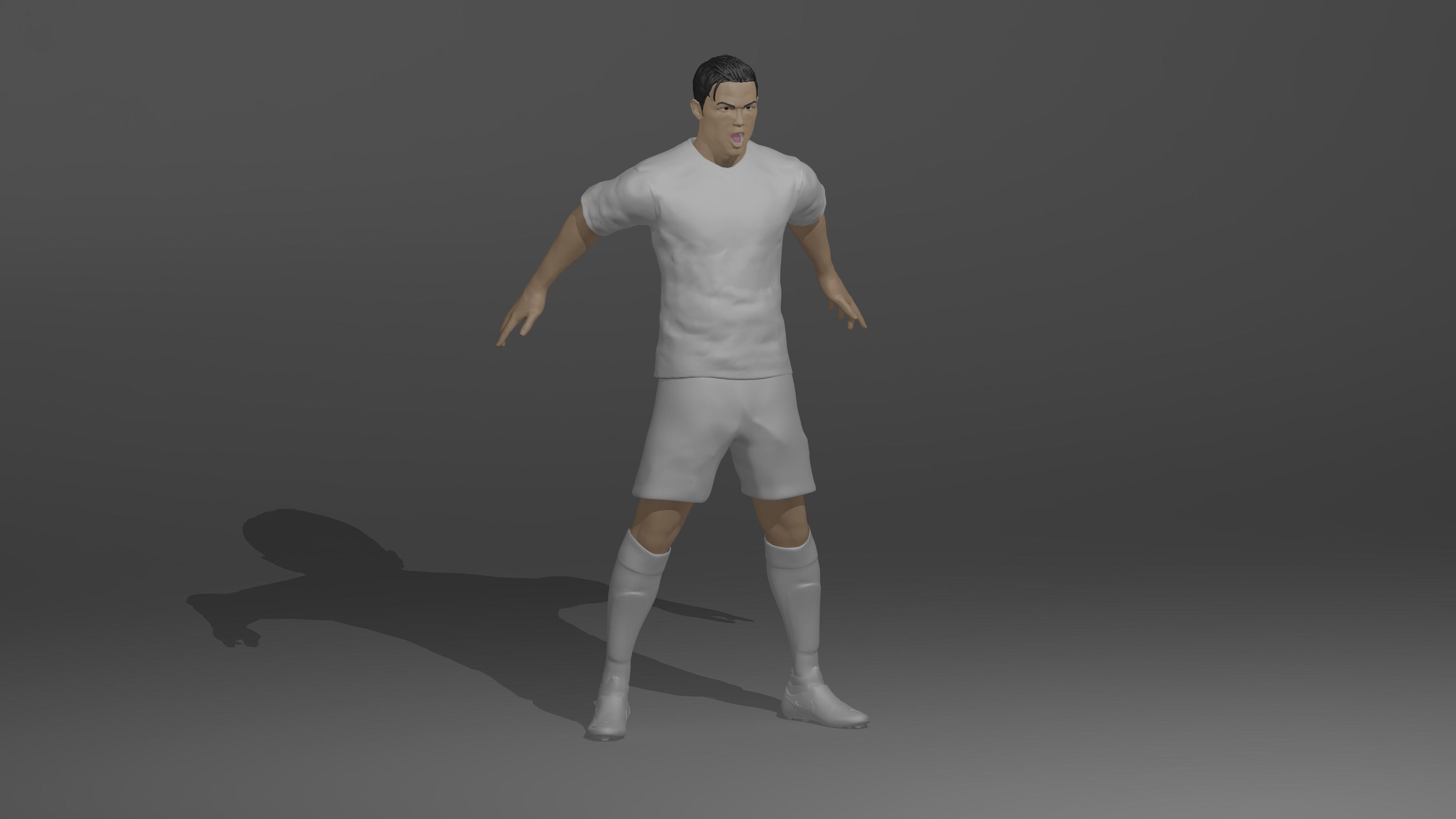 Cristiano Ronaldo Siiii 3D model 3D printable | CGTrader