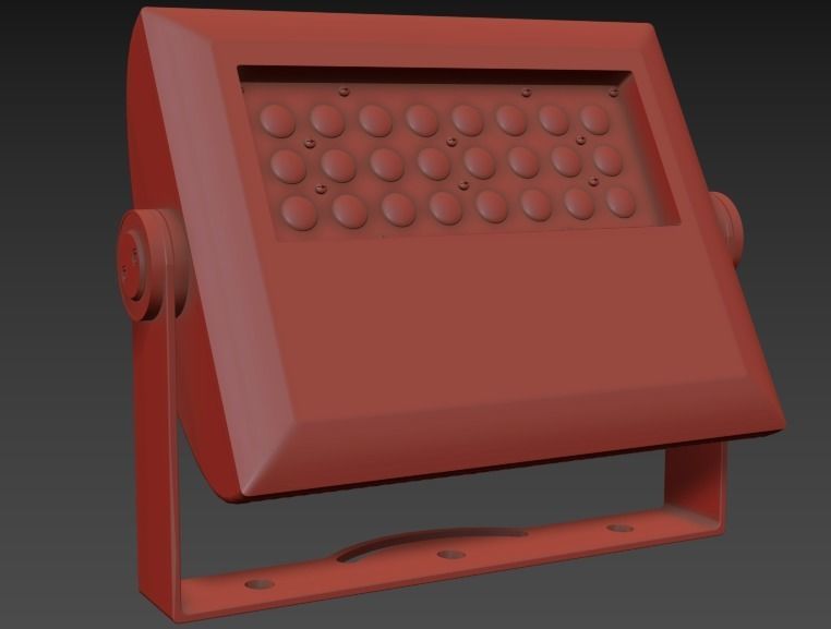 Outdoor industrial Lighting Module 8 3D model | CGTrader