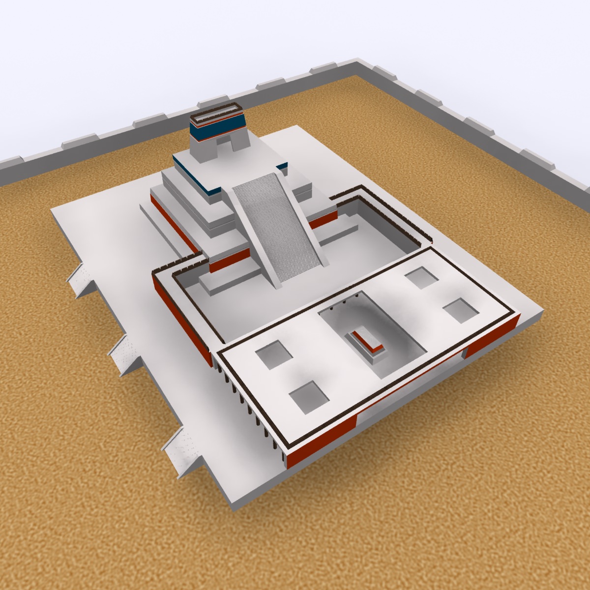 TENOCHTITLAN 3D ANCIENT CITY MAX 2010 3D model | CGTrader