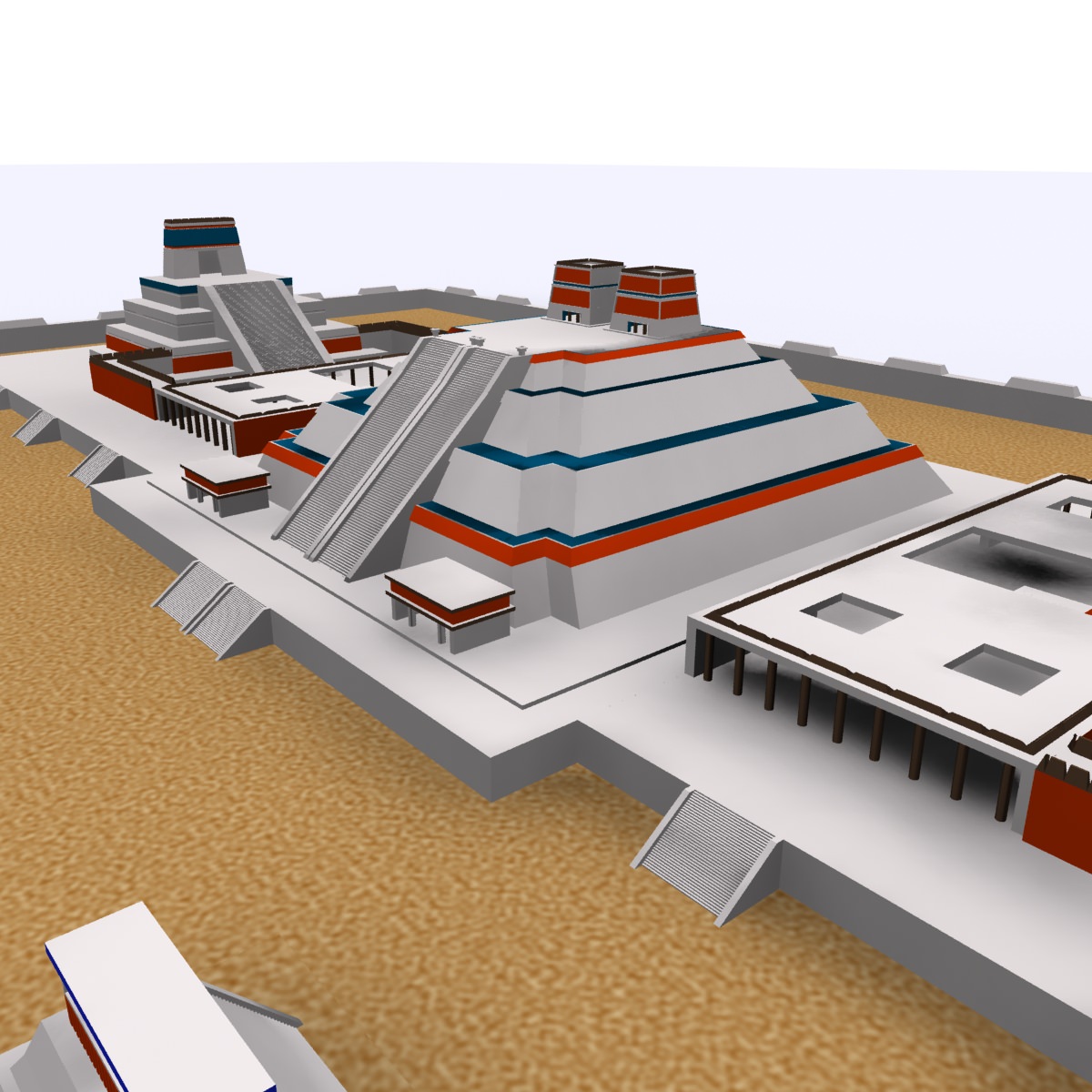 TENOCHTITLAN 3D ANCIENT CITY MAX 2010 3D model | CGTrader