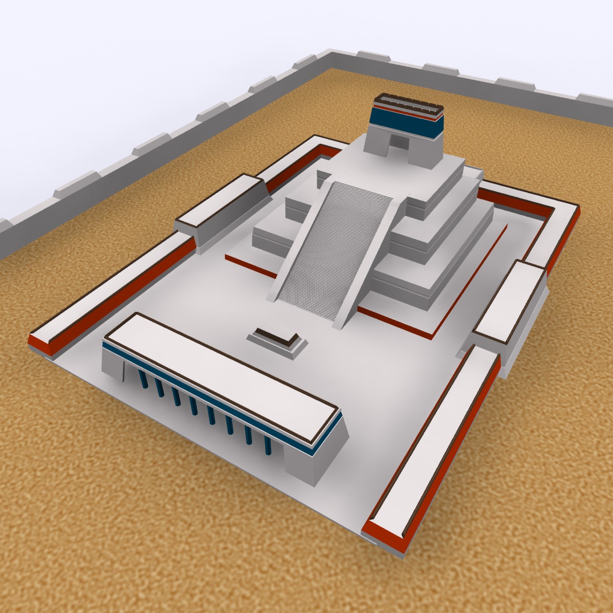 TENOCHTITLAN 3D ANCIENT CITY MAX 2010 3D model | CGTrader