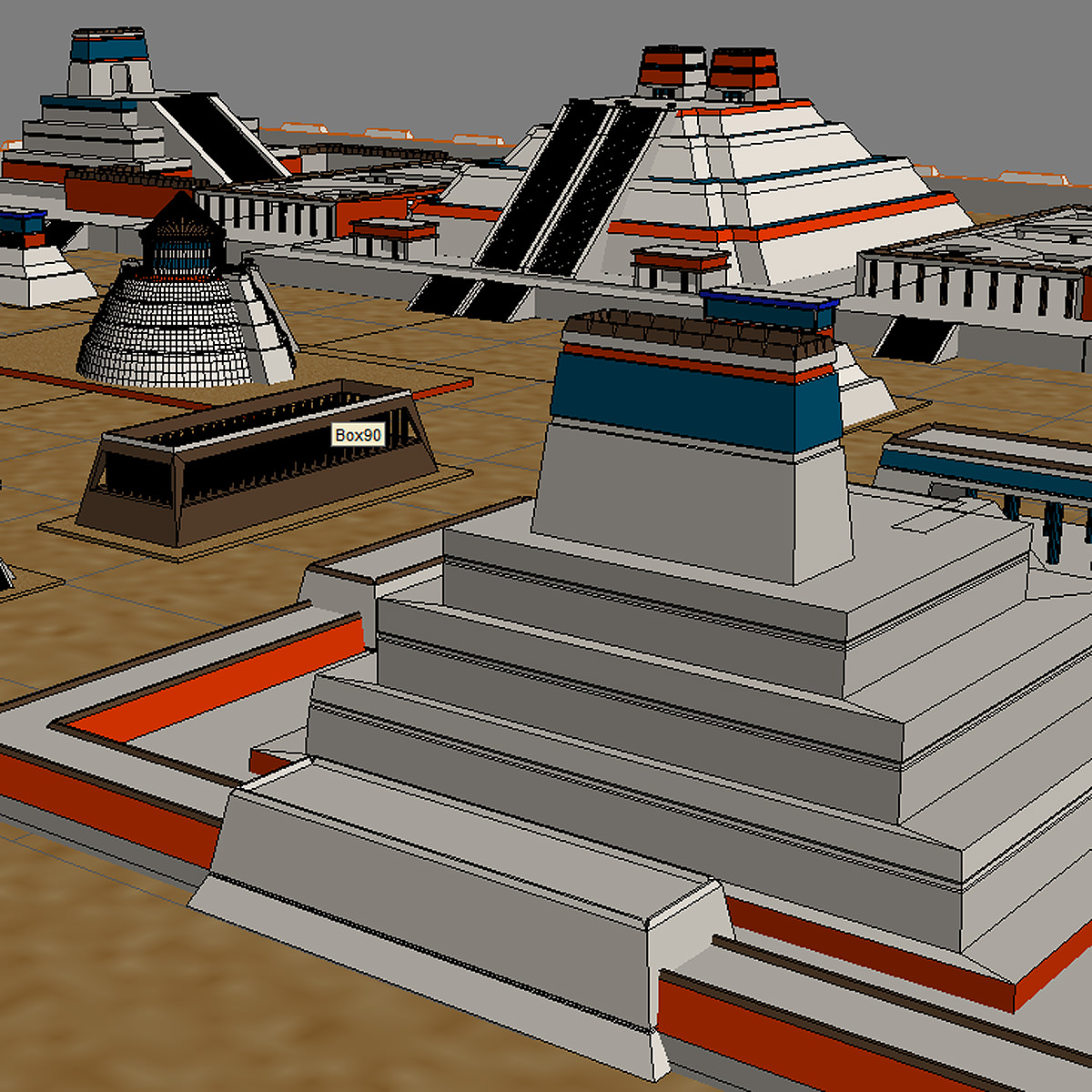 TENOCHTITLAN 3D ANCIENT CITY MAX 2010 3D model | CGTrader