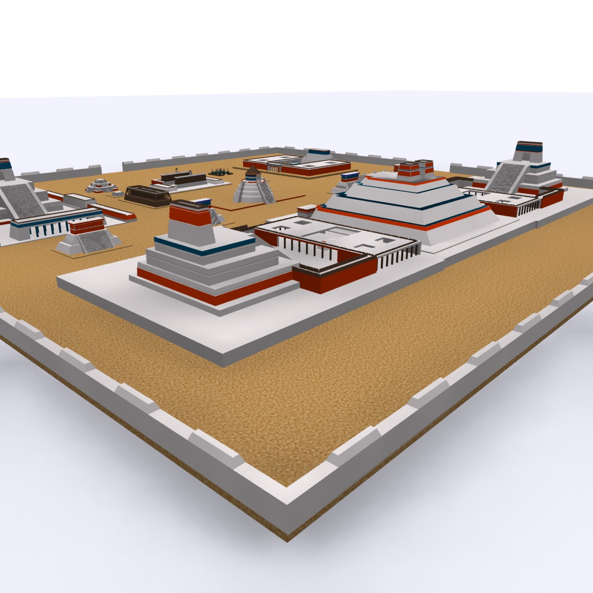 TENOCHTITLAN 3D ANCIENT CITY MAX 2010 3D model | CGTrader