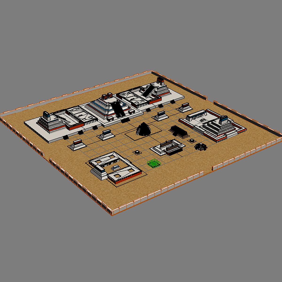 TENOCHTITLAN 3D ANCIENT CITY MAX 2010 3D model | CGTrader