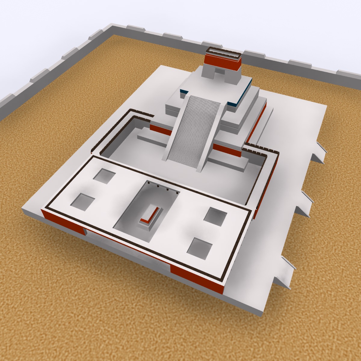 TENOCHTITLAN 3D ANCIENT CITY MAX 2010 3D model | CGTrader