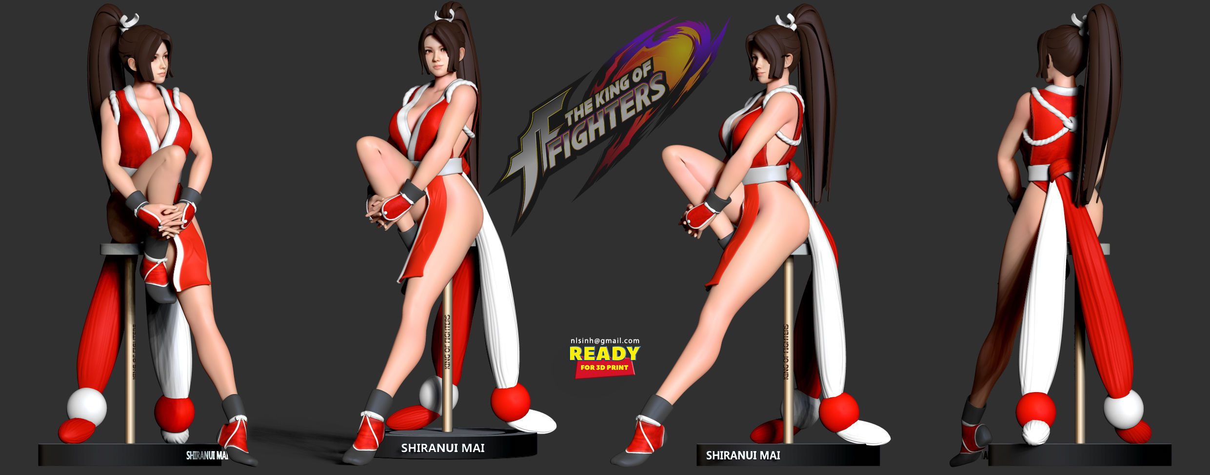 Shiranui Mai - KOF Fanart 3D model 3D printable | CGTrader