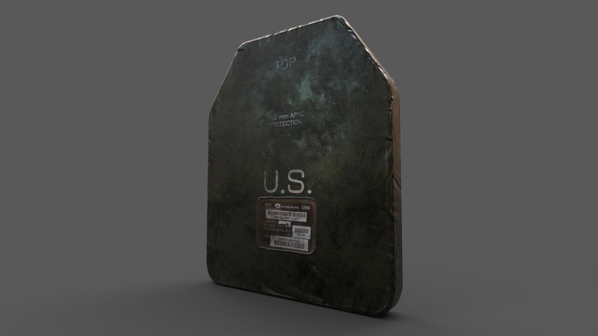 3D model SAPI Body Plate - Game Ready PBR VR / AR / low-poly | CGTrader