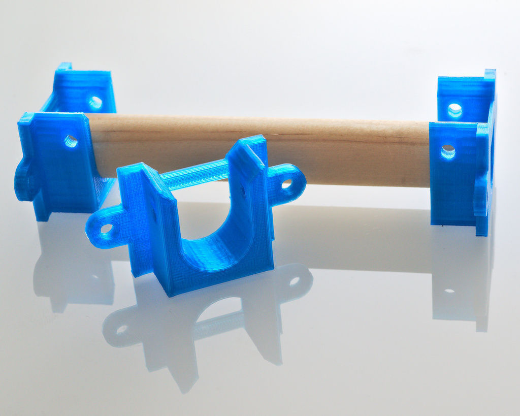 Parametric Closet Rod Bracket free 3D model 3D printable | CGTrader