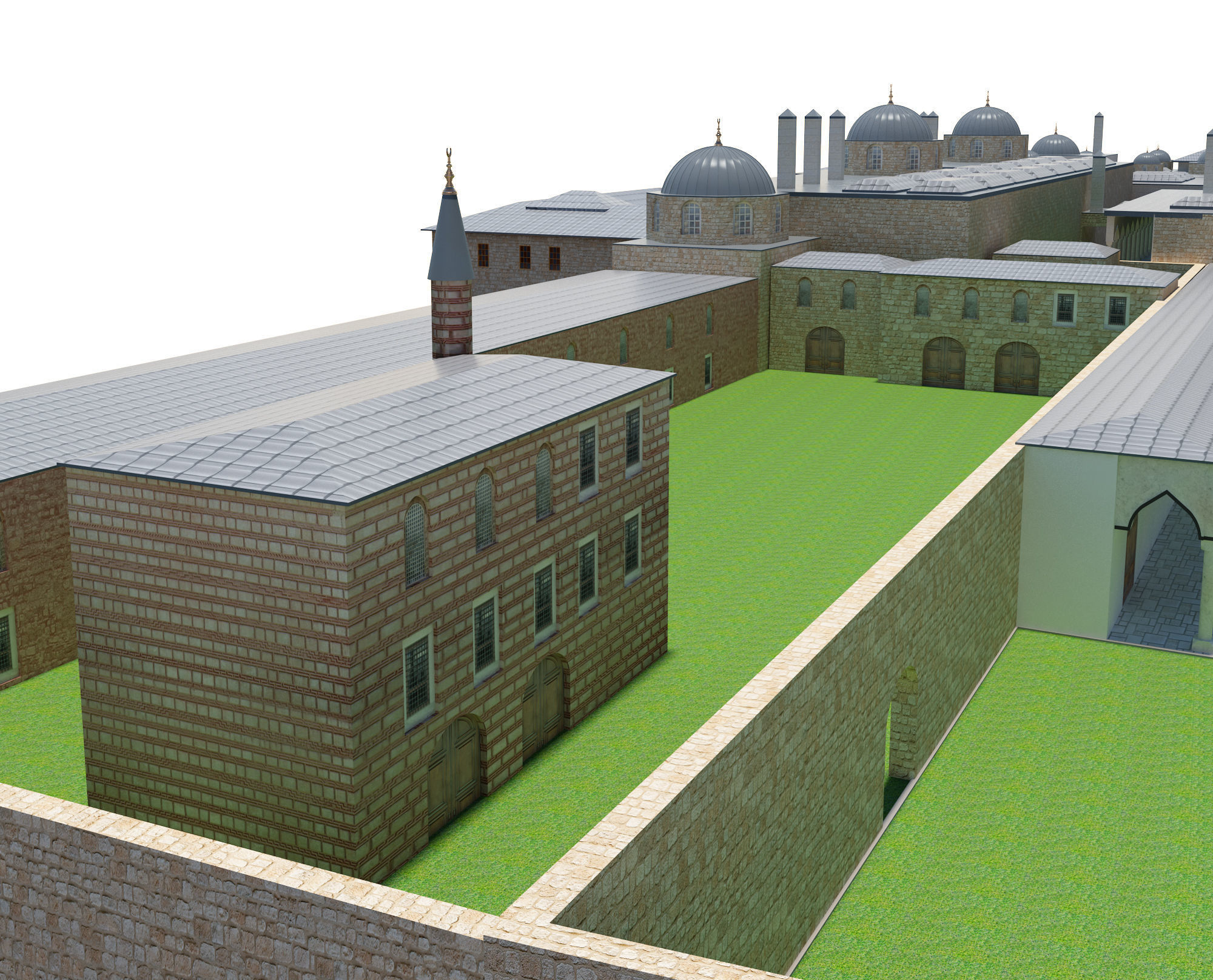 Topkapi Palace full exterior scene 3D model | CGTrader