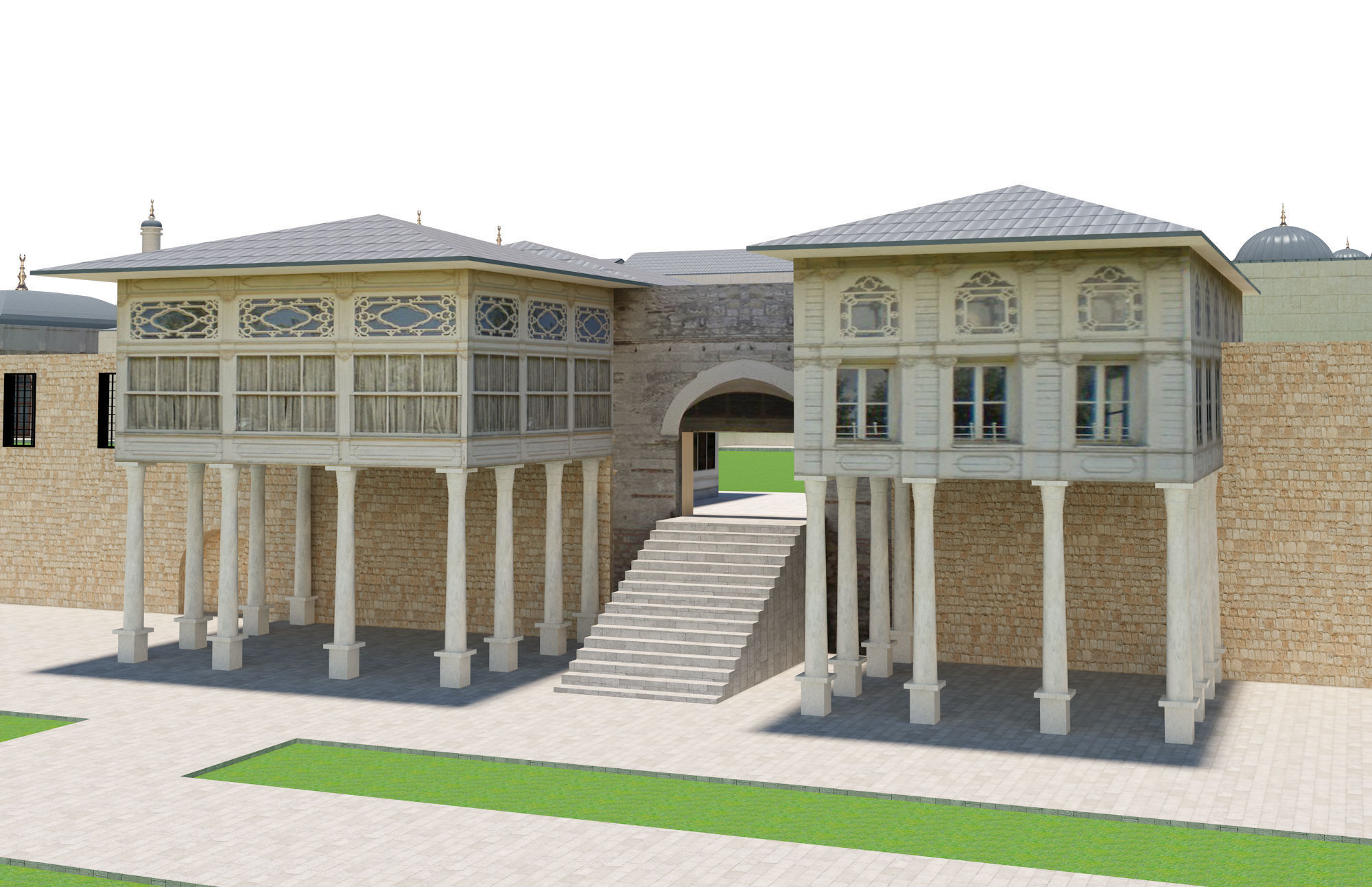 Topkapi Palace full exterior scene 3D model | CGTrader
