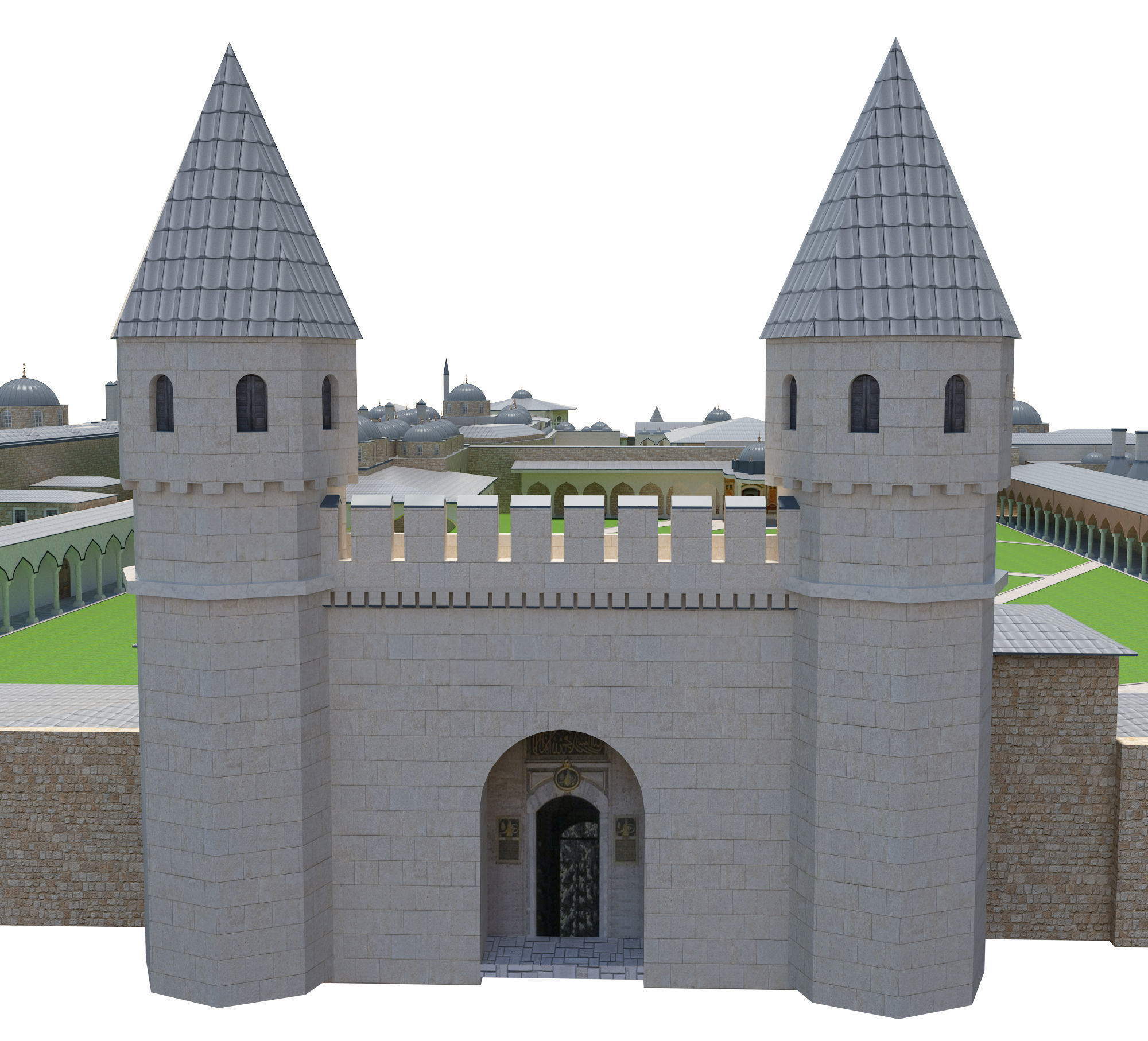 Topkapi Palace full exterior scene 3D model | CGTrader
