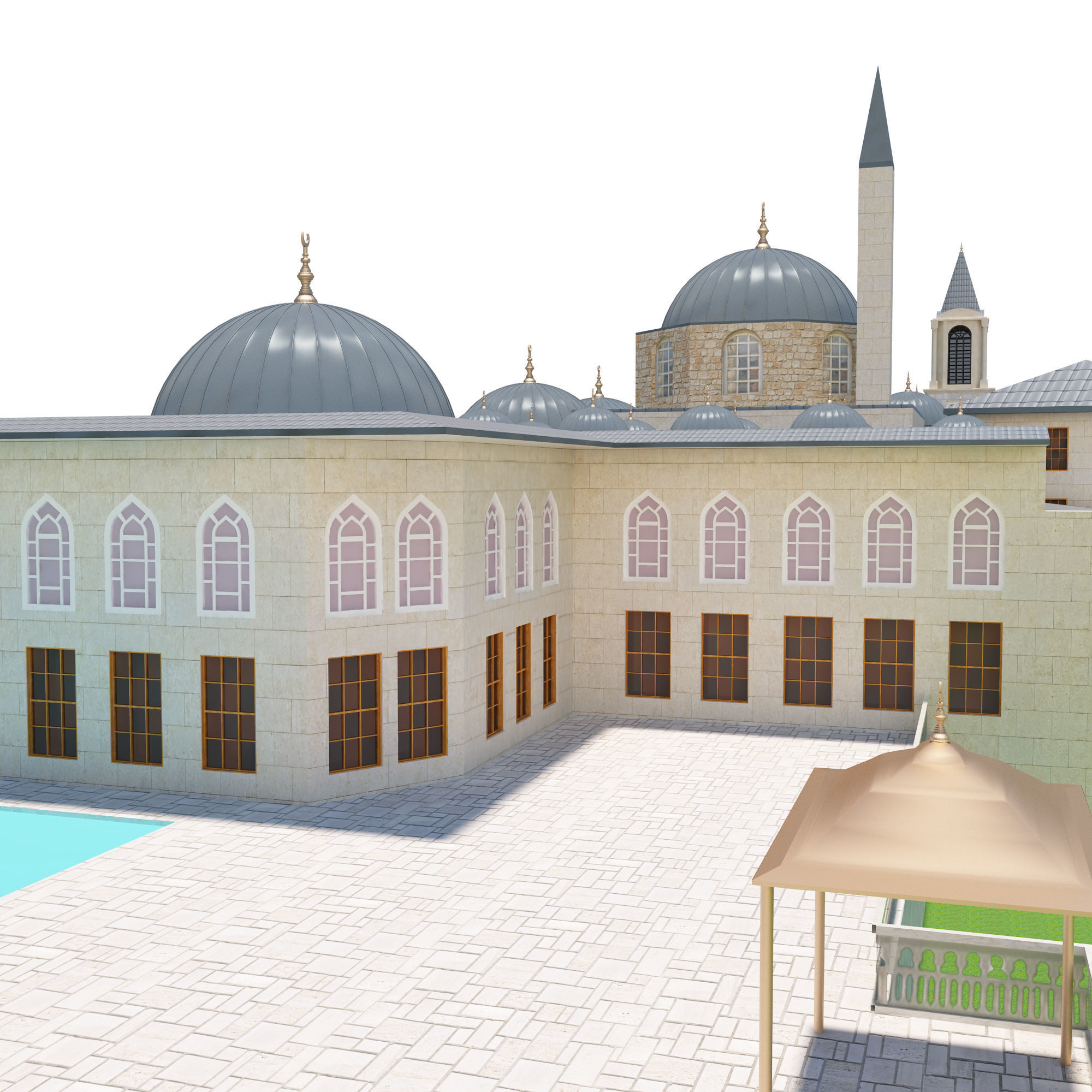 Topkapi Palace full exterior scene 3D model | CGTrader