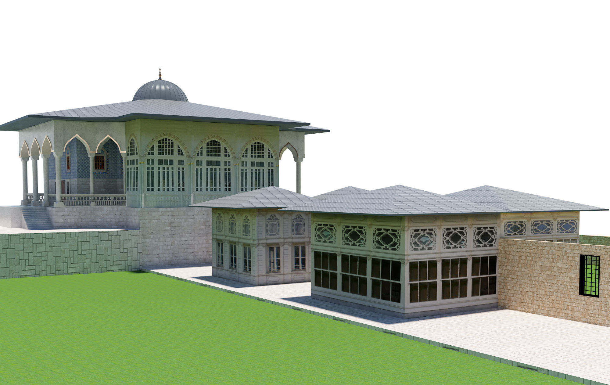 Topkapi Palace full exterior scene 3D model | CGTrader