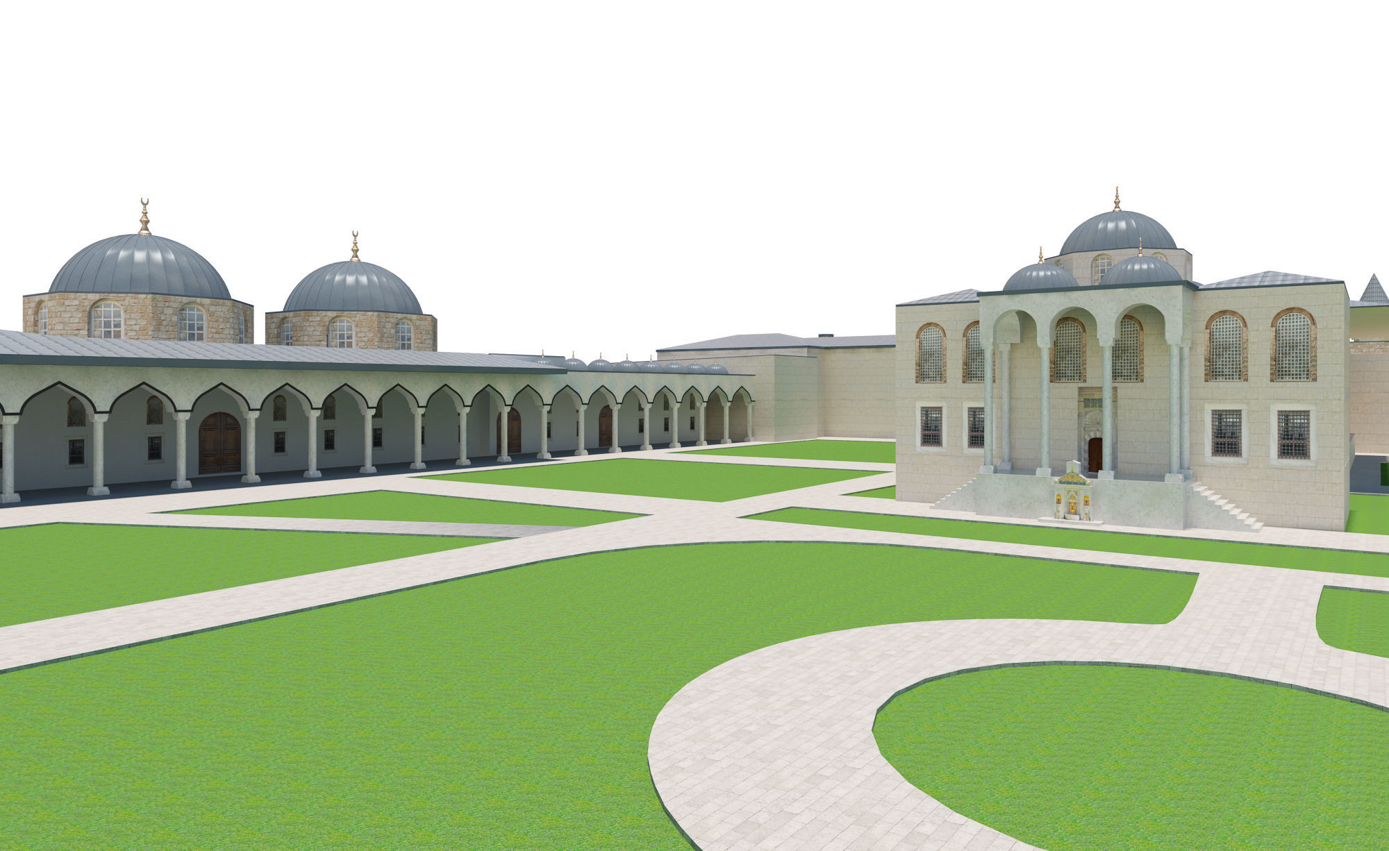 Topkapi Palace full exterior scene 3D model | CGTrader