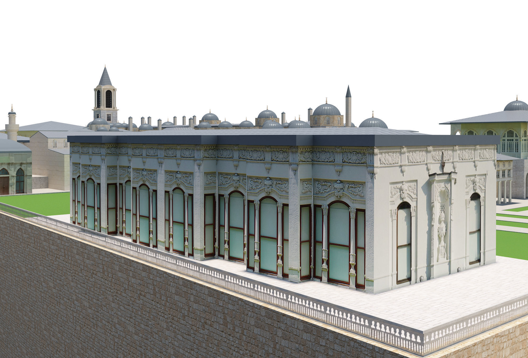 Topkapi Palace full exterior scene 3D model | CGTrader