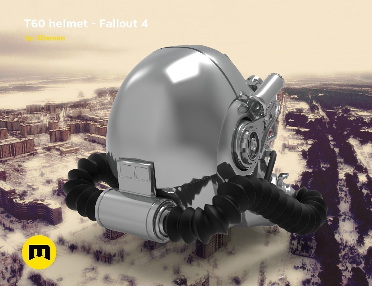 T60 Helmet Fallout 4 3D model 3D printable | CGTrader