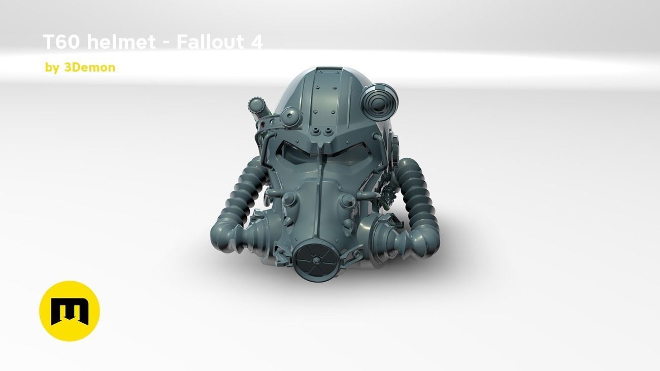 T60 Helmet Fallout 4 3D model 3D printable | CGTrader