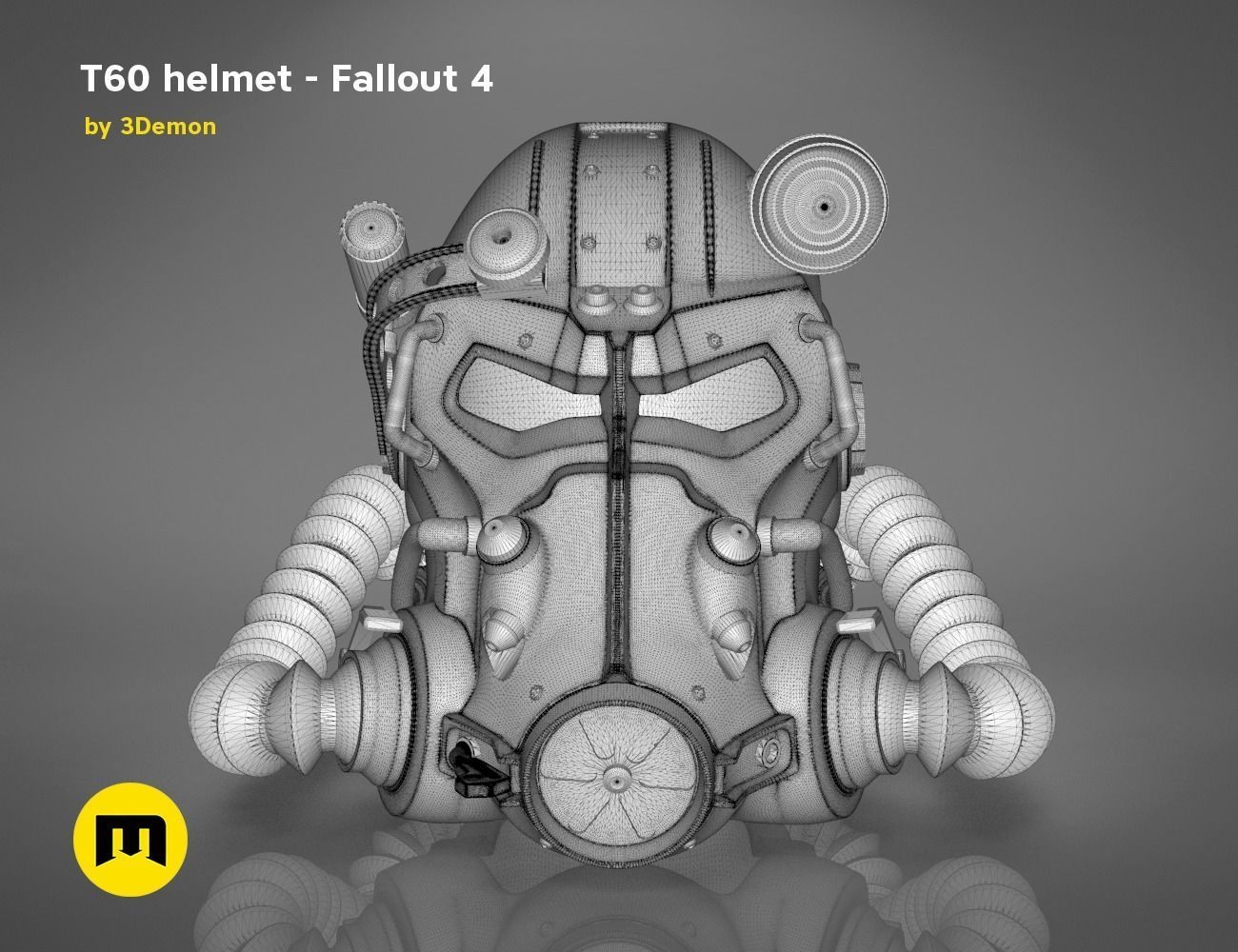 T60 Helmet Fallout 4 3D model 3D printable | CGTrader