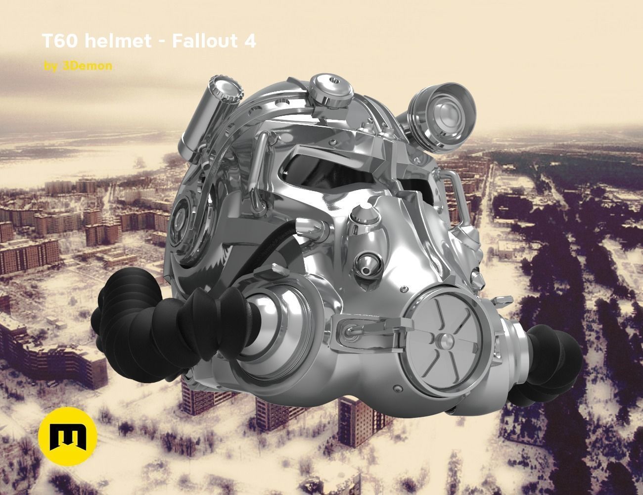 T60 Helmet Fallout 4 3D model 3D printable | CGTrader