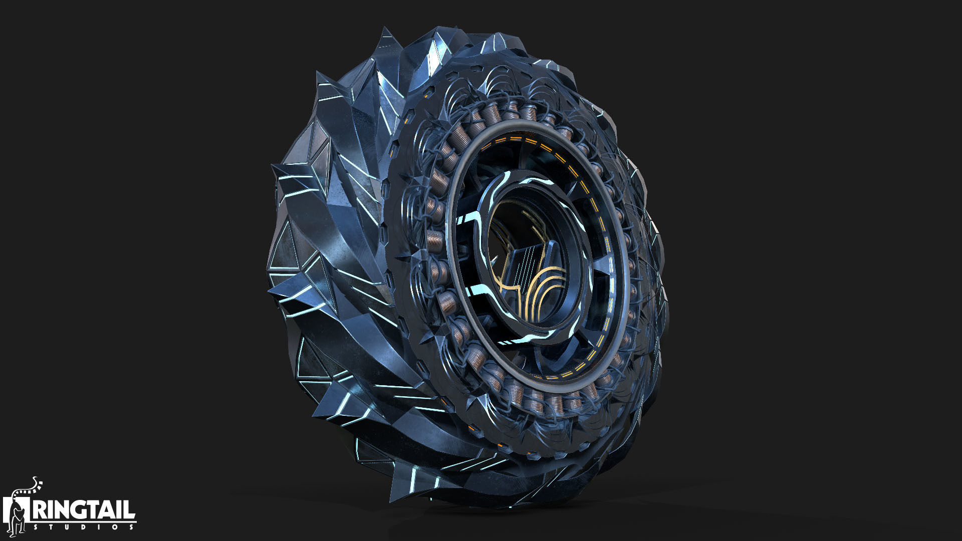 3D model Sci Fi Wheel Car VR / AR / low-poly | CGTrader