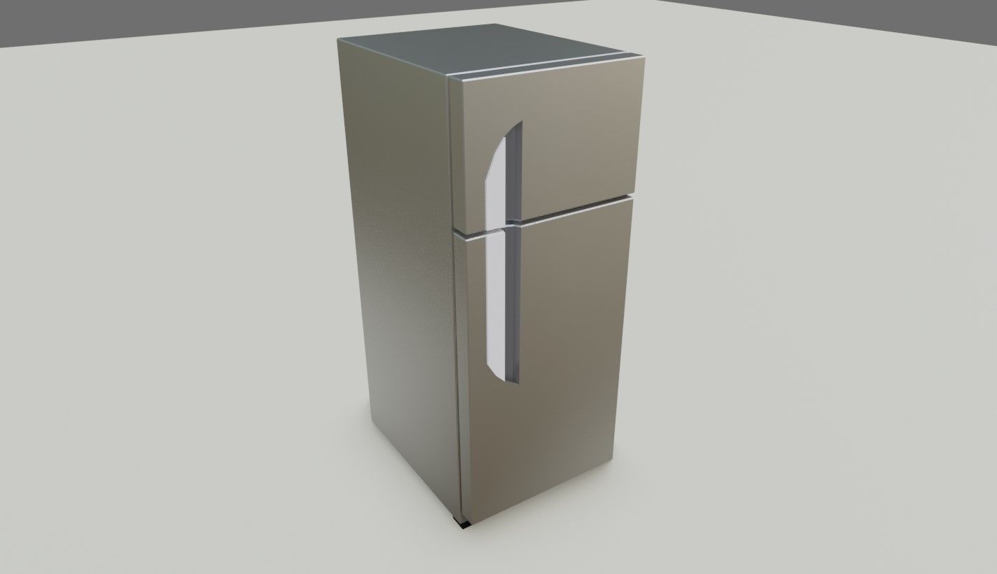 3D model Fridge - Freezer - Refrigerator - Inox - Geladeira VR / AR ...