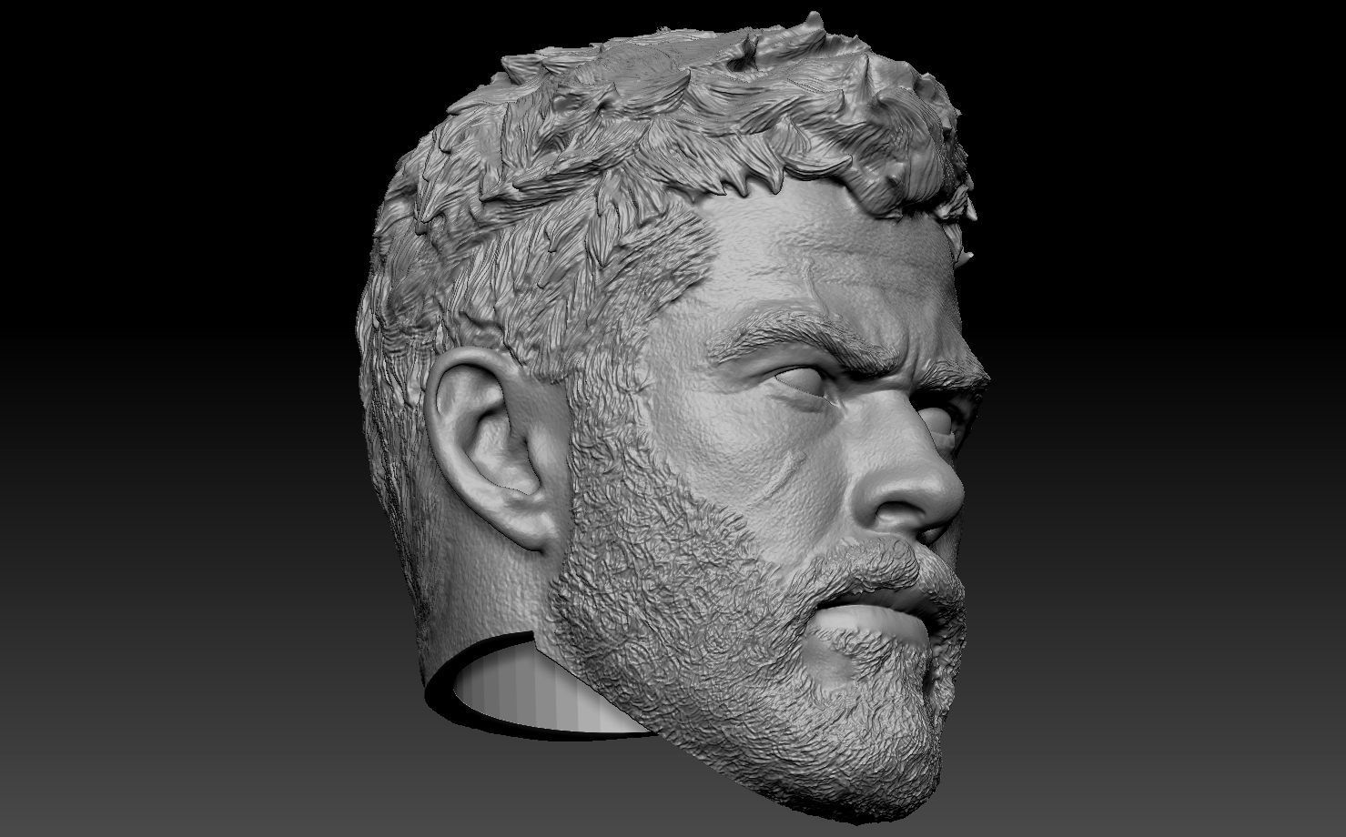 Thor head 3D model 3D printable | CGTrader
