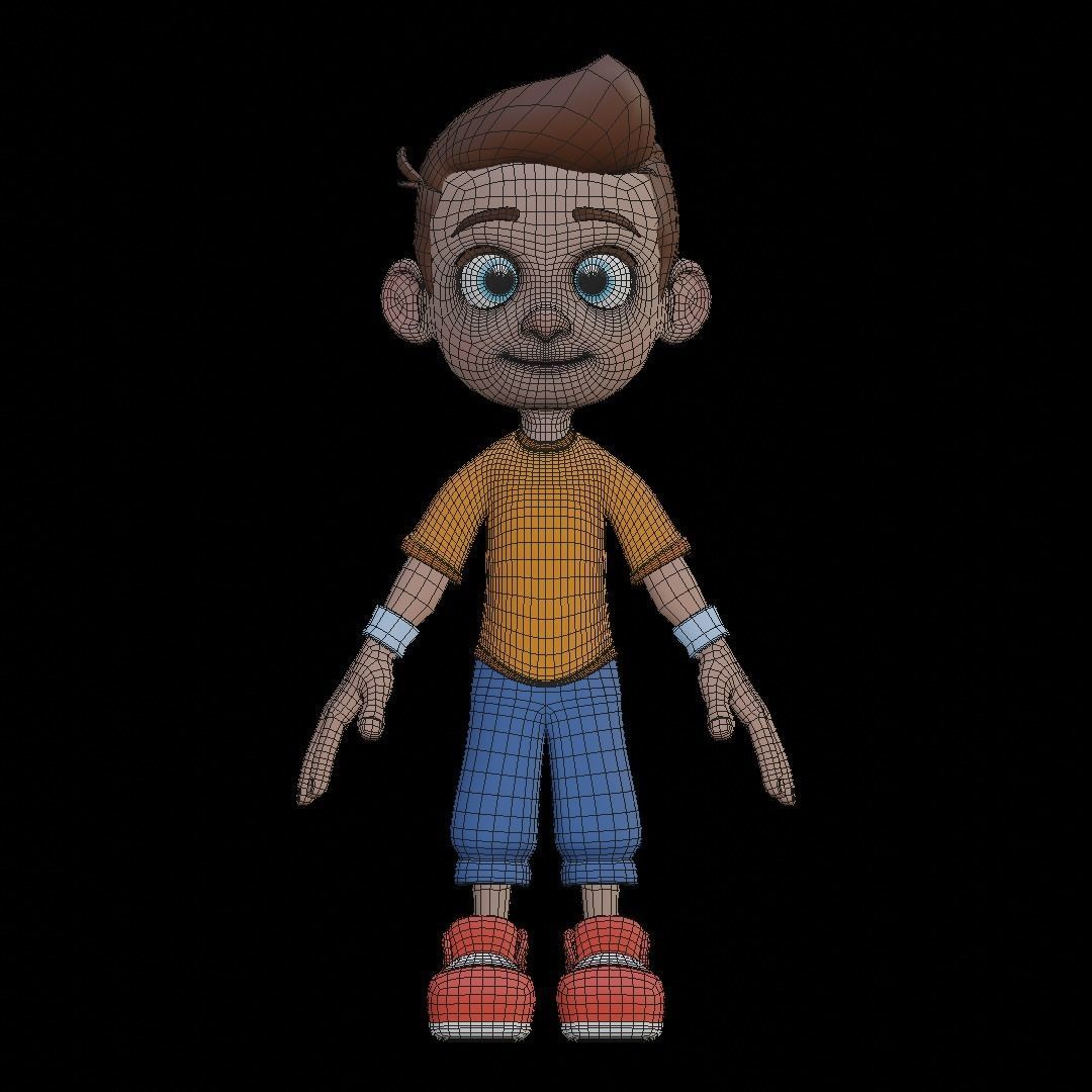 3D model Boy Character Model VR / AR / low-poly | CGTrader
