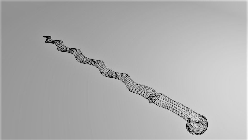 Wavy Sword 1 3D model | CGTrader