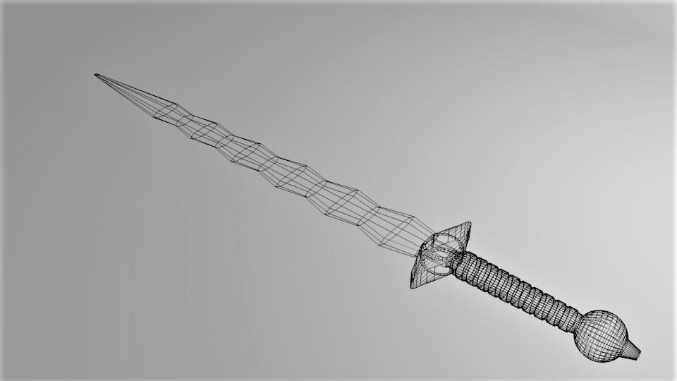 Wavy Sword 3 3D model | CGTrader
