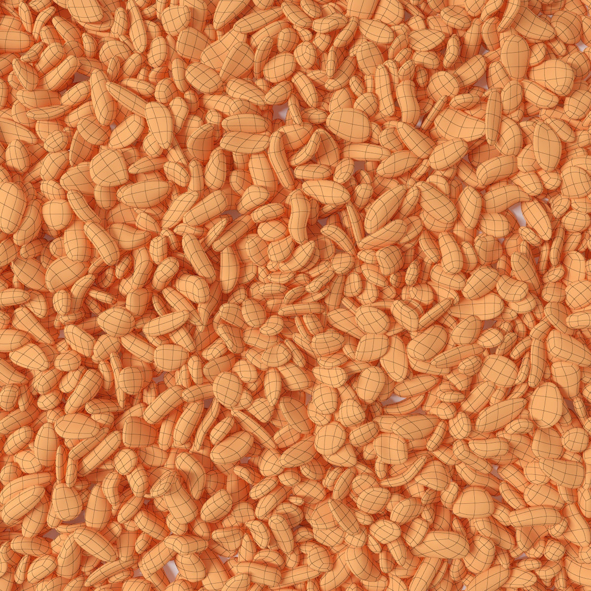 Pebble layer facture n9 low 3D model | CGTrader