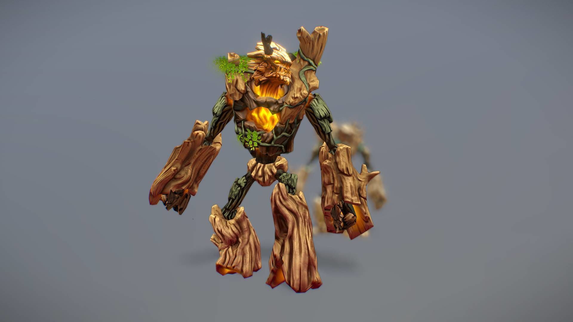 3D model Forest Golems VR / AR / low-poly rigged animated | CGTrader