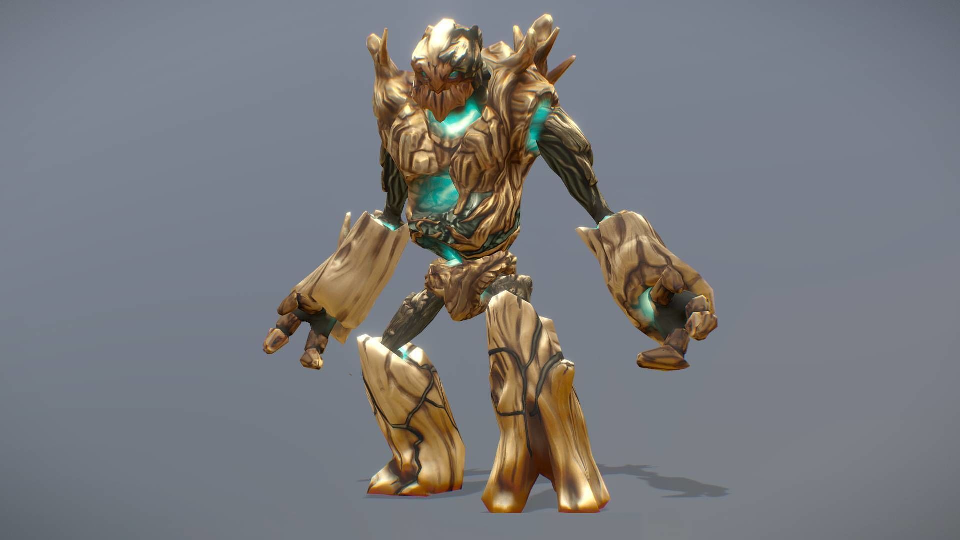 3D model Forest Golems VR / AR / low-poly rigged animated | CGTrader