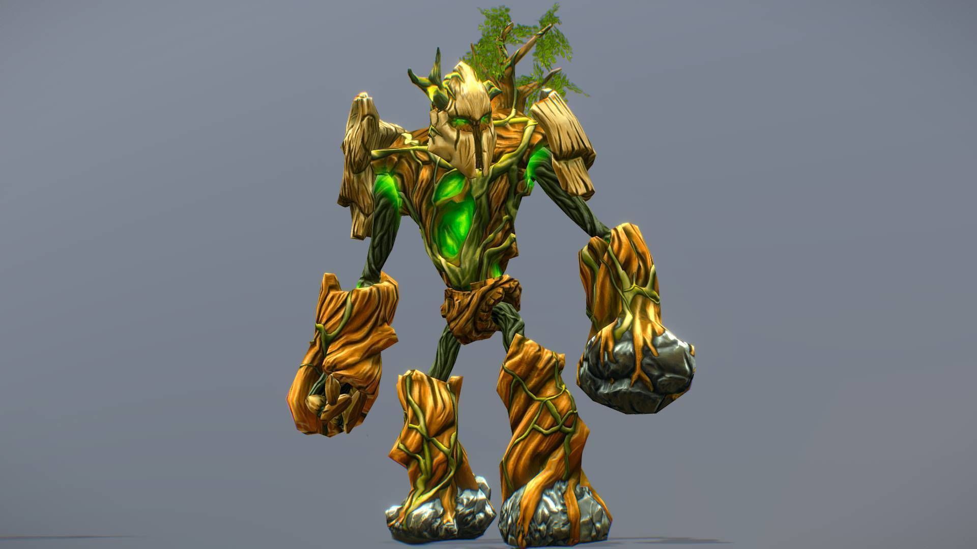 3D model Forest Golems VR / AR / low-poly rigged animated | CGTrader