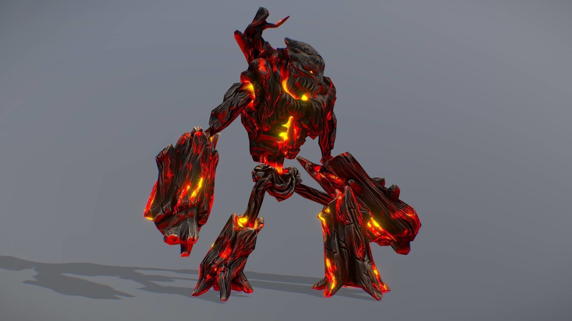 3D model Forest Golems VR / AR / low-poly rigged animated | CGTrader