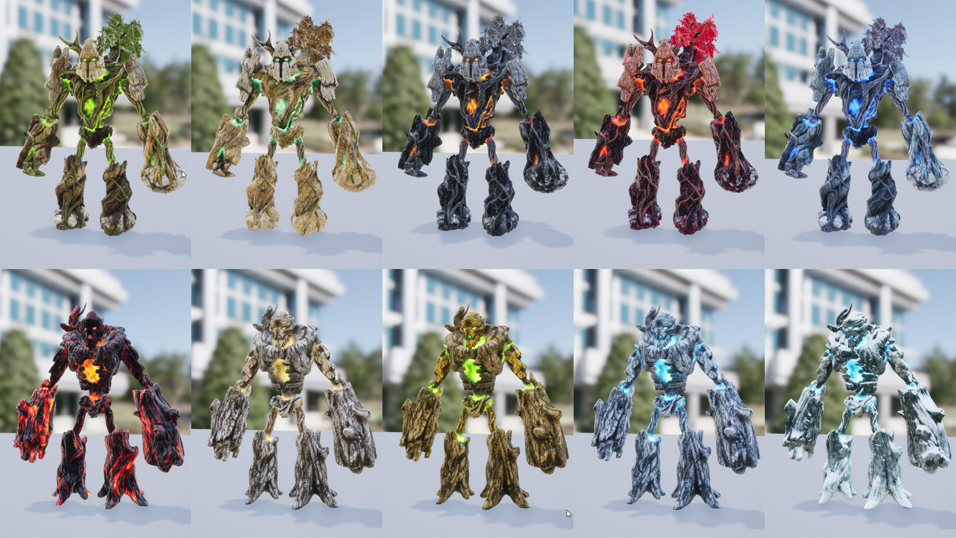 3D model Forest Golems VR / AR / low-poly rigged animated | CGTrader