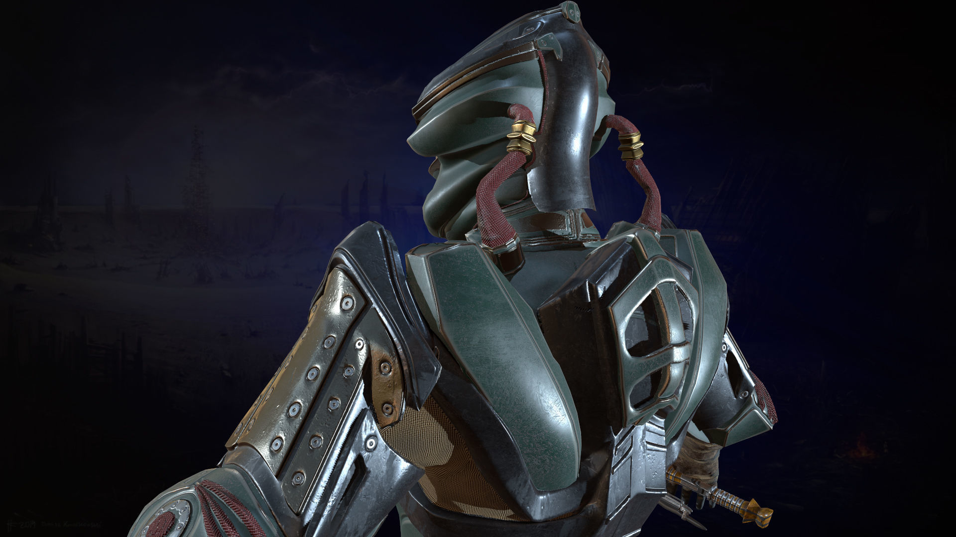 3D model modern knight VR / AR / low-poly rigged animated | CGTrader