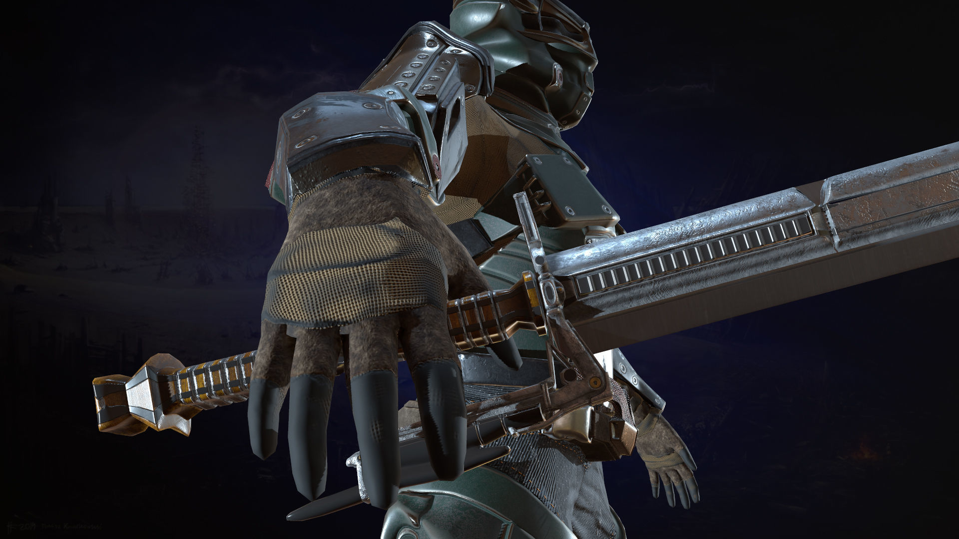 3D model modern knight VR / AR / low-poly rigged animated | CGTrader