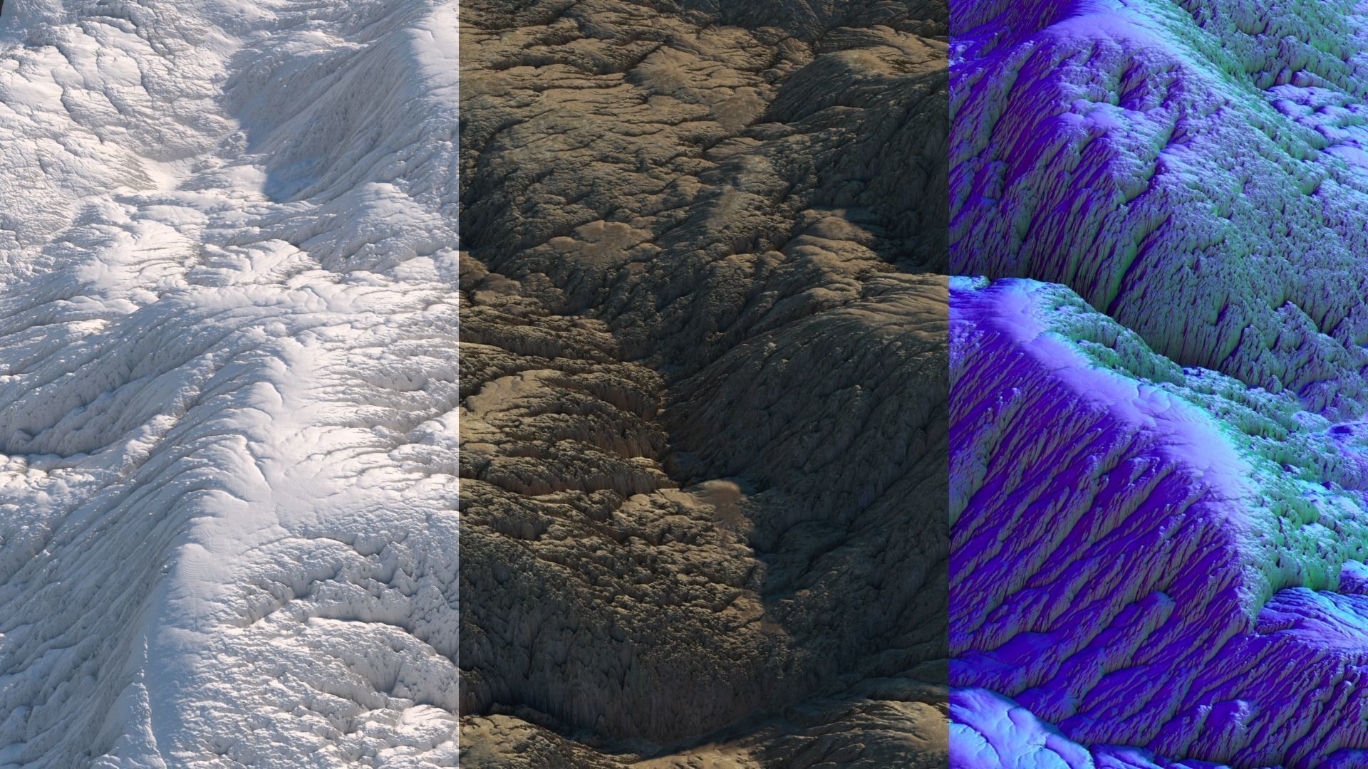 Texture MOUNTAINS Displacement Kit VOL-2 VR / AR / low-poly | CGTrader