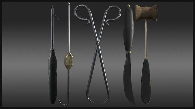 3D model Plague Doctor Medical Tools VR / AR / low-poly | CGTrader