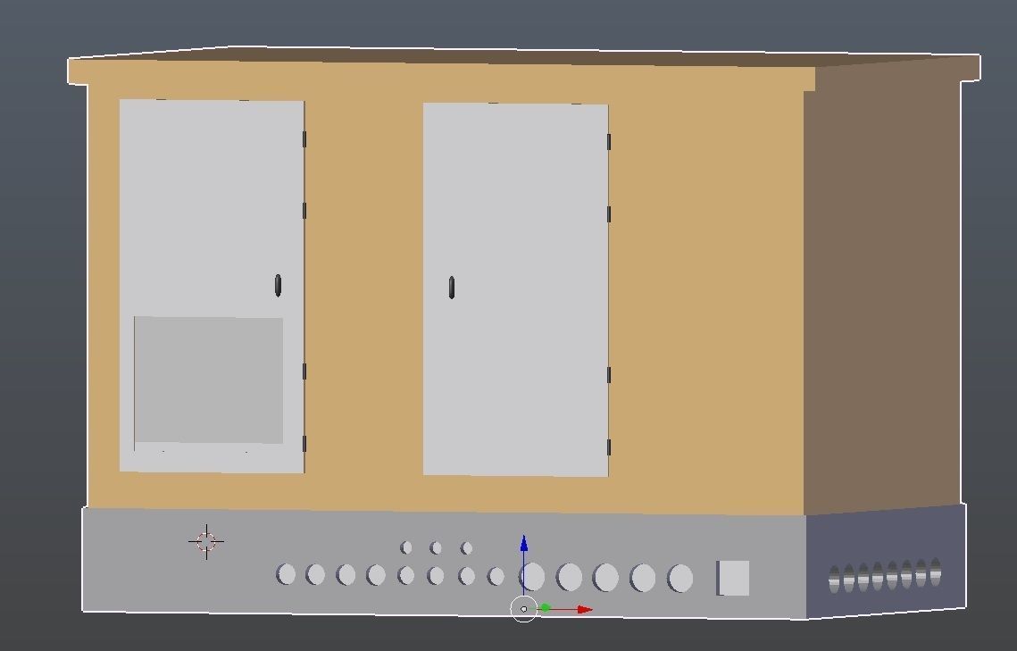 transformateur EDF free 3D model | CGTrader