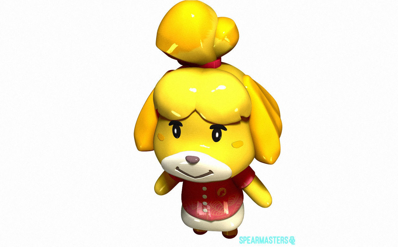 animal crossing isabelle figure free 3D model 3D printable | CGTrader