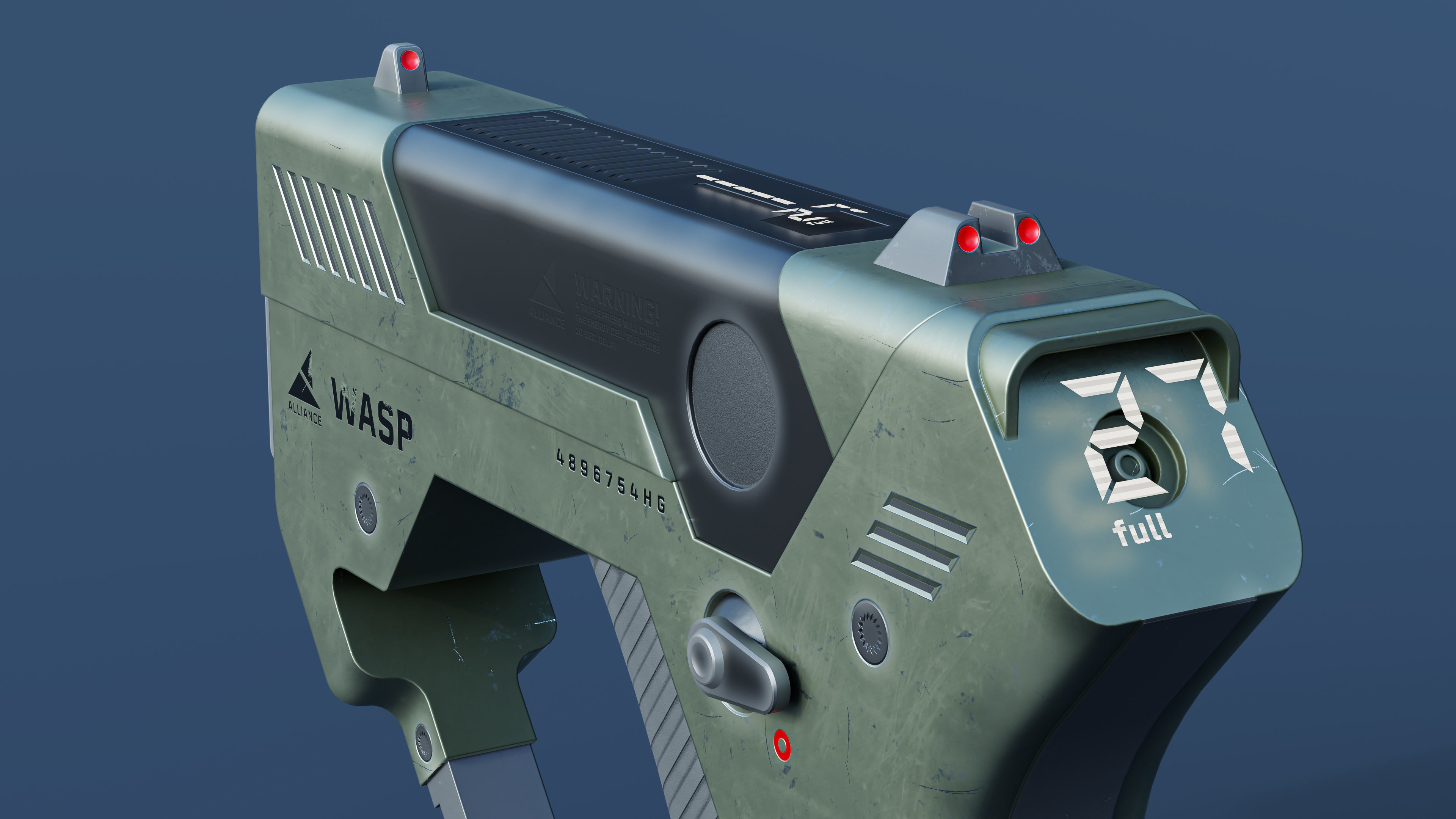 3D model sci-fi handgun VR / AR / low-poly | CGTrader