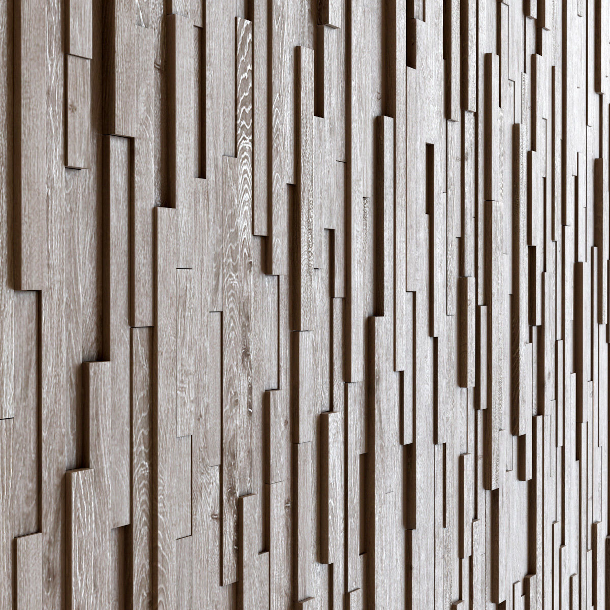 Wall wood long rail n1 3D model | CGTrader