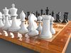 The Chess board with pieces 3D model | CGTrader