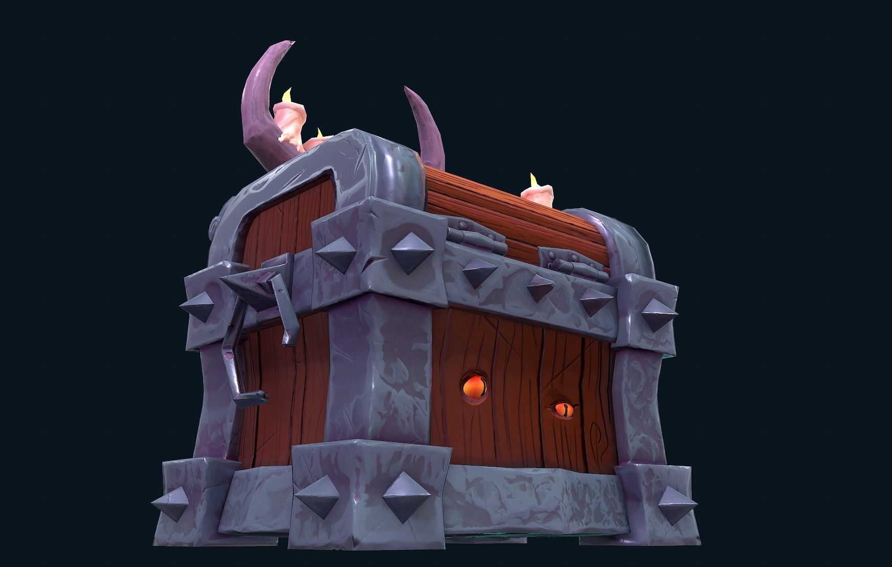 Stylized chest free VR / AR / low-poly 3D model | CGTrader